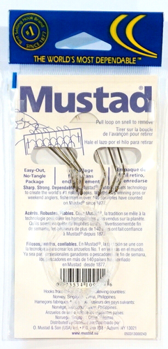 Mustad Snelled Central Draught Hooks, Straight, Ringed, Bronze, Box of ...
