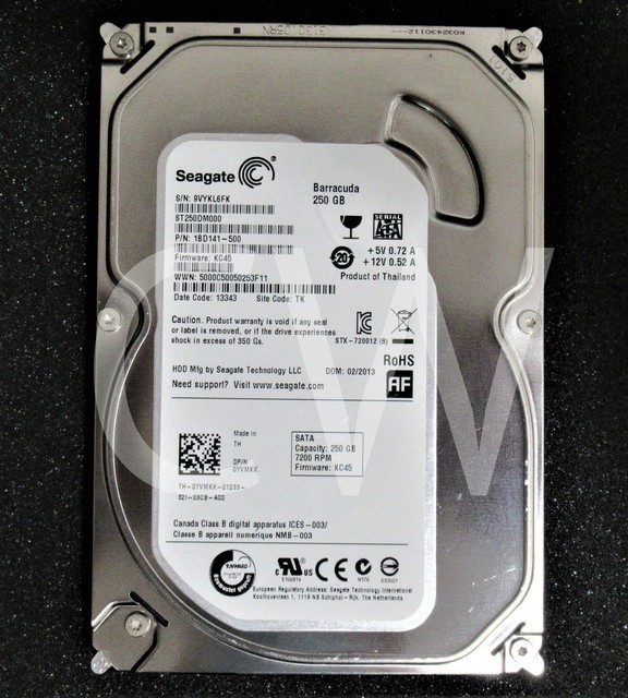 Seagate Barracuda 250GB 7.2K SATA 16MB Hard Drive (ST250DM000) for sale ...