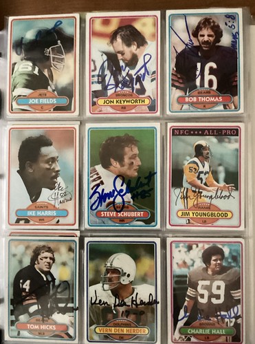 1980 TOPPS FOOTBALL SIGNED AUTOGRAPH CARDS | eBay