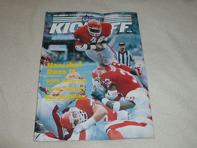 USFL KICKOFF FOOTBALL MAGAZINE VOL 3 ISSUE 8 HERSCHEL WALKER NEW JERSEY ...