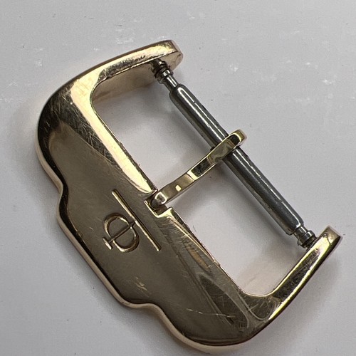 Authentic Baume Mercier 16mm 750 Yellow Gold Tang Clasp Buckle | eBay