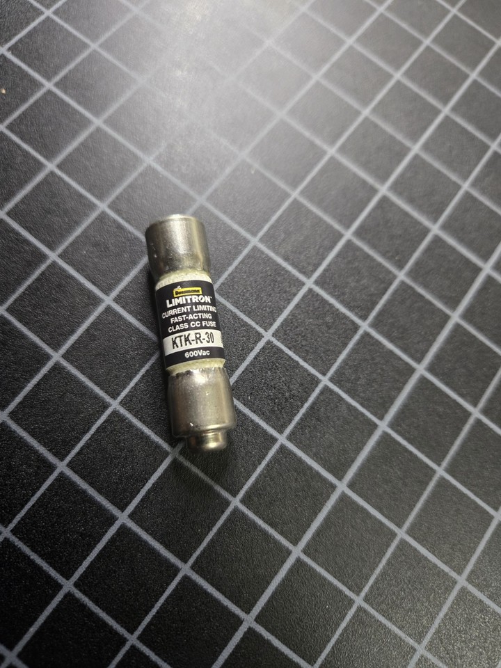 Bussman Limitron KTK-R-30 Class CC Fuses 30A 600Vac Fast-Acting Fuse ...