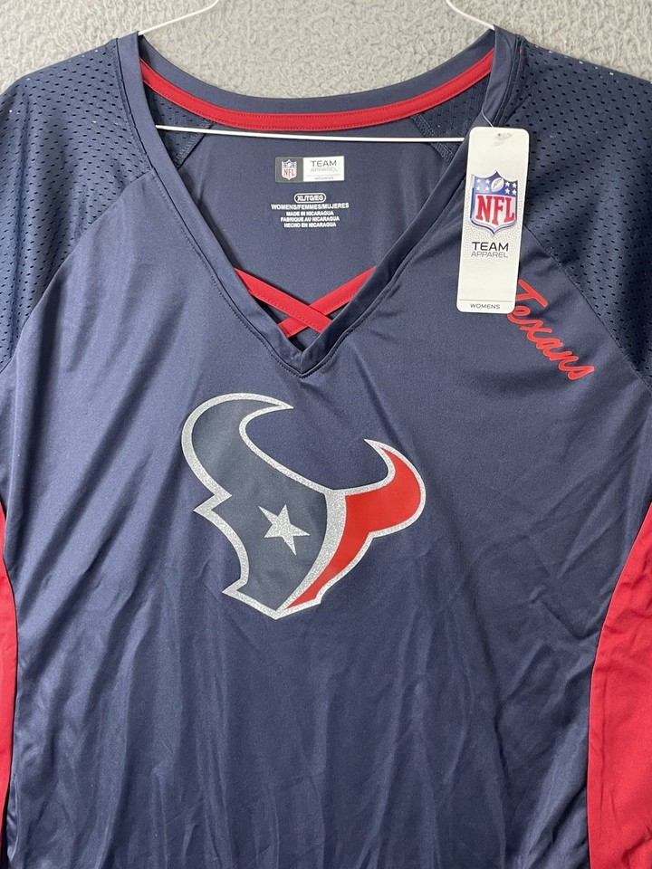 🔥 Houston Texans • NFL Team Apparel • Jersey Shirt • Women’s Size XL | eBay