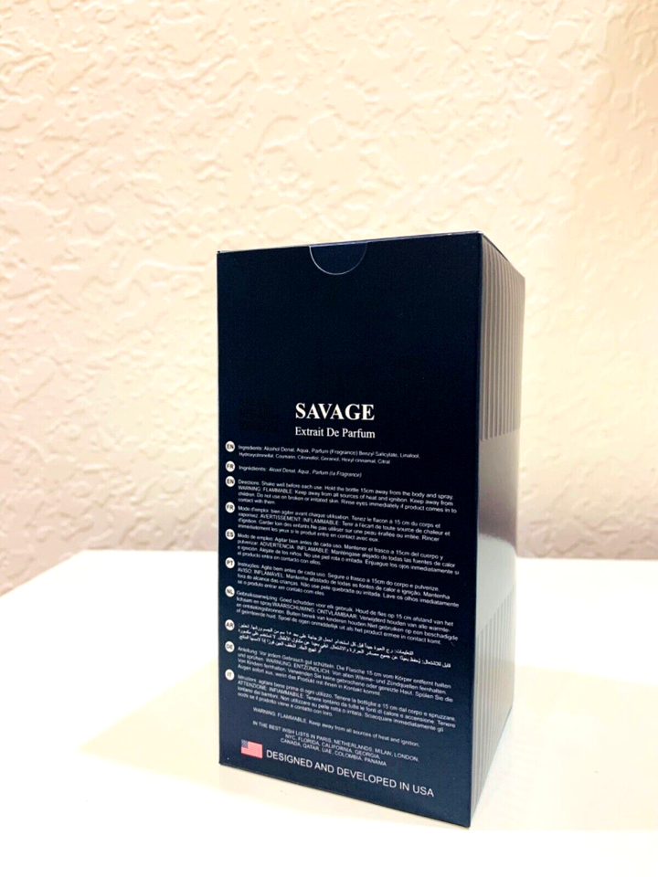 SAVAGE FOR MEN EXTRAIT DE PARFUM 3.4FL.OZ 100mLe BY FRAGRANCE COUTURE ...