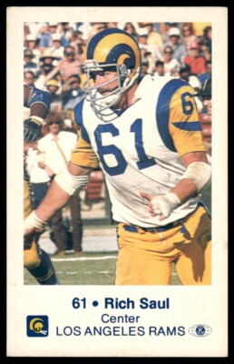 1980 LOS ANGELES RAMS POLICE RICH SAUL LOS ANGELES RAMS #61 KIWANIS | eBay