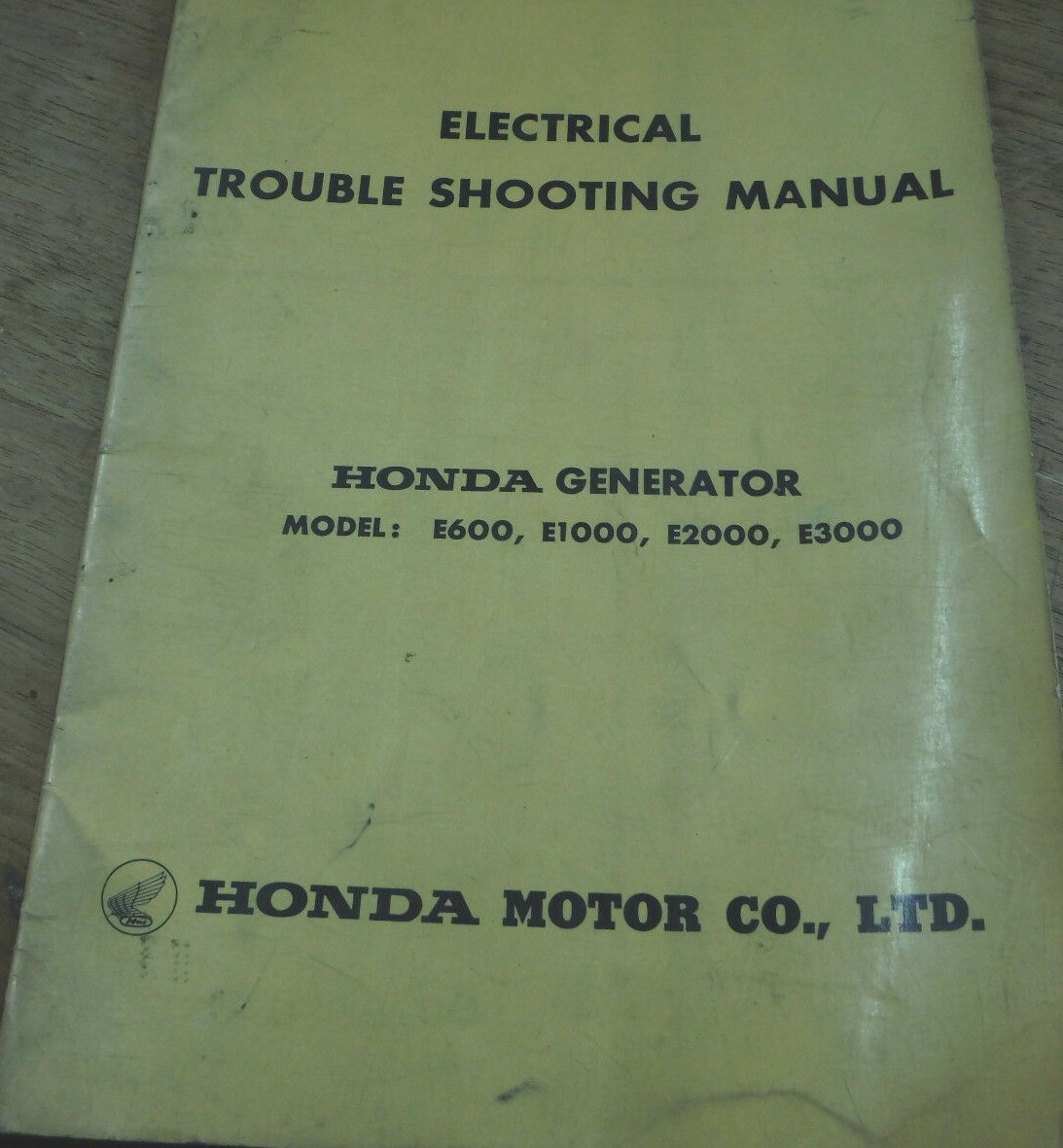 HONDA E600 E1000 E2000 E3000 GENERATOR ELEC TROUBLESHOOTING MANUAL O575-32 | eBay