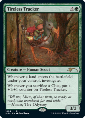 Tireless Tracker (Secret Lair 1094) FOIL Promo NM Creature Rare CARD ...
