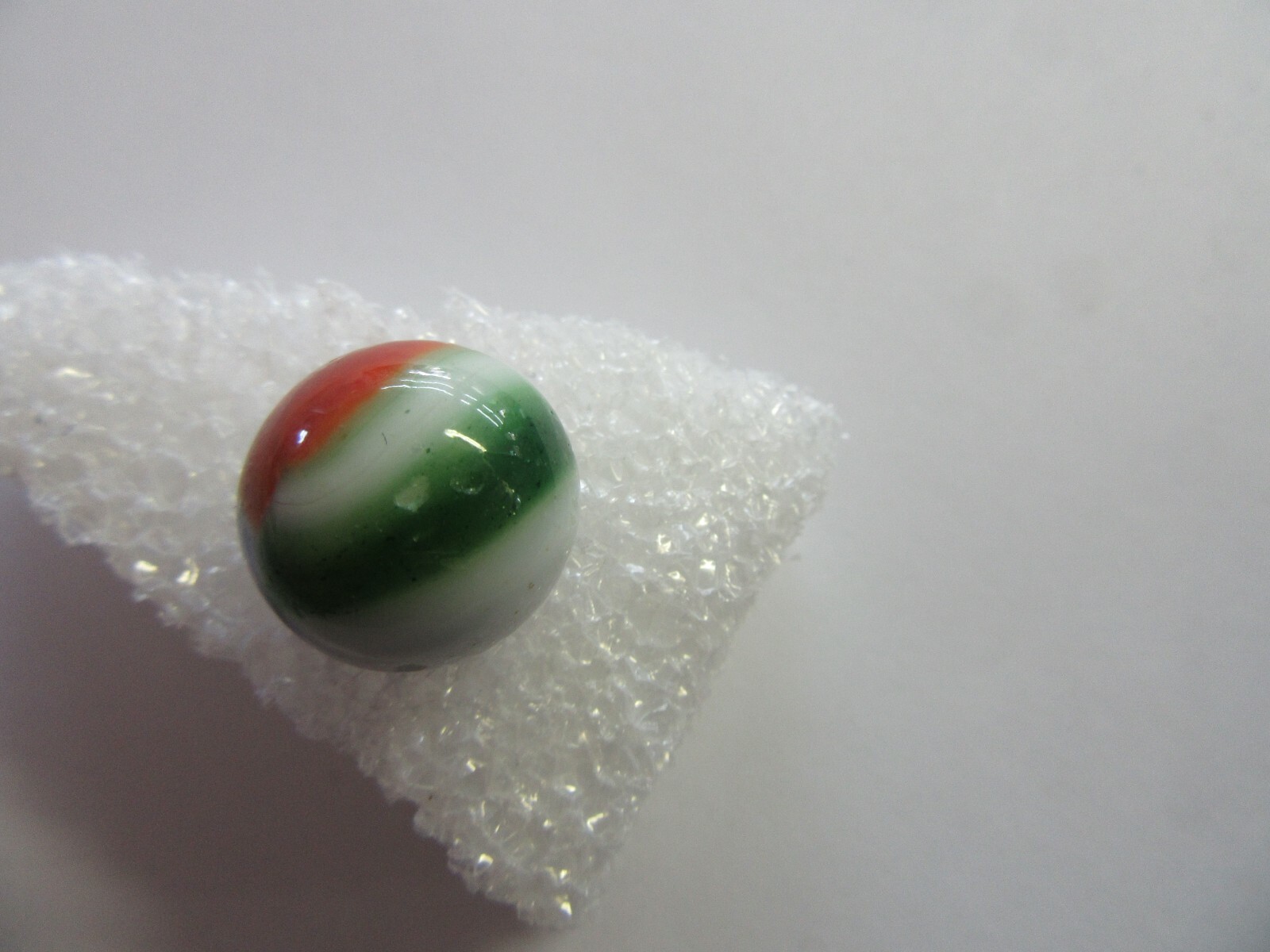 Vintage Marble King Tri-Colored Rainbow 5/8" Red, White Blue ...