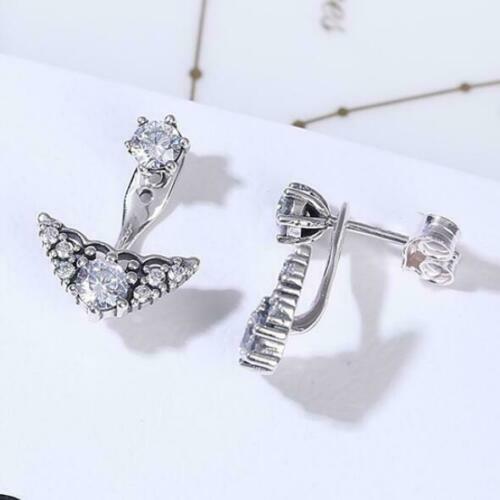 AUTHENTIC PANDORA EARRINGS FAIRYTALE TIARA STUDS #296228CZ | eBay