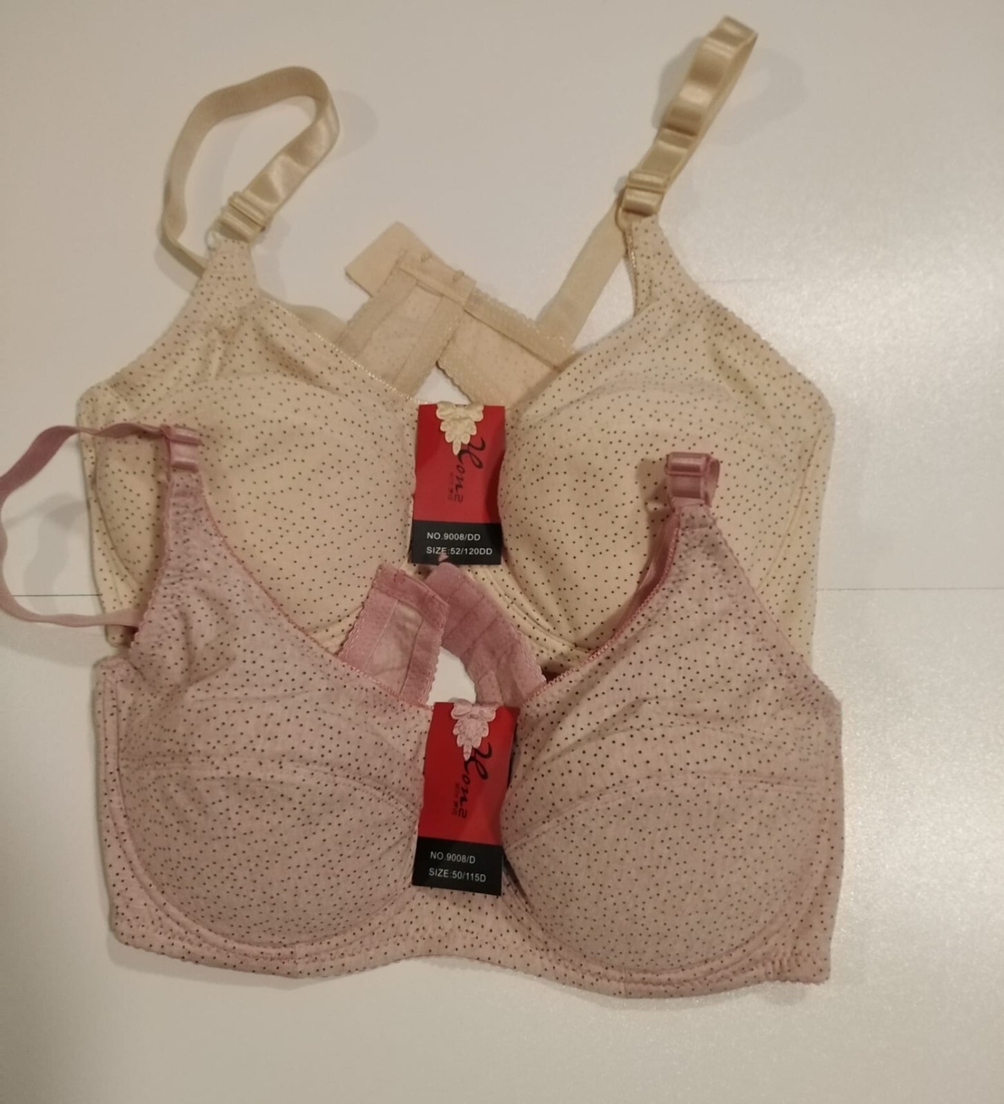 2er Pack Damen Bügel BH soft Push Up- soft BH Baumwolle BH Größe 85-120 ...