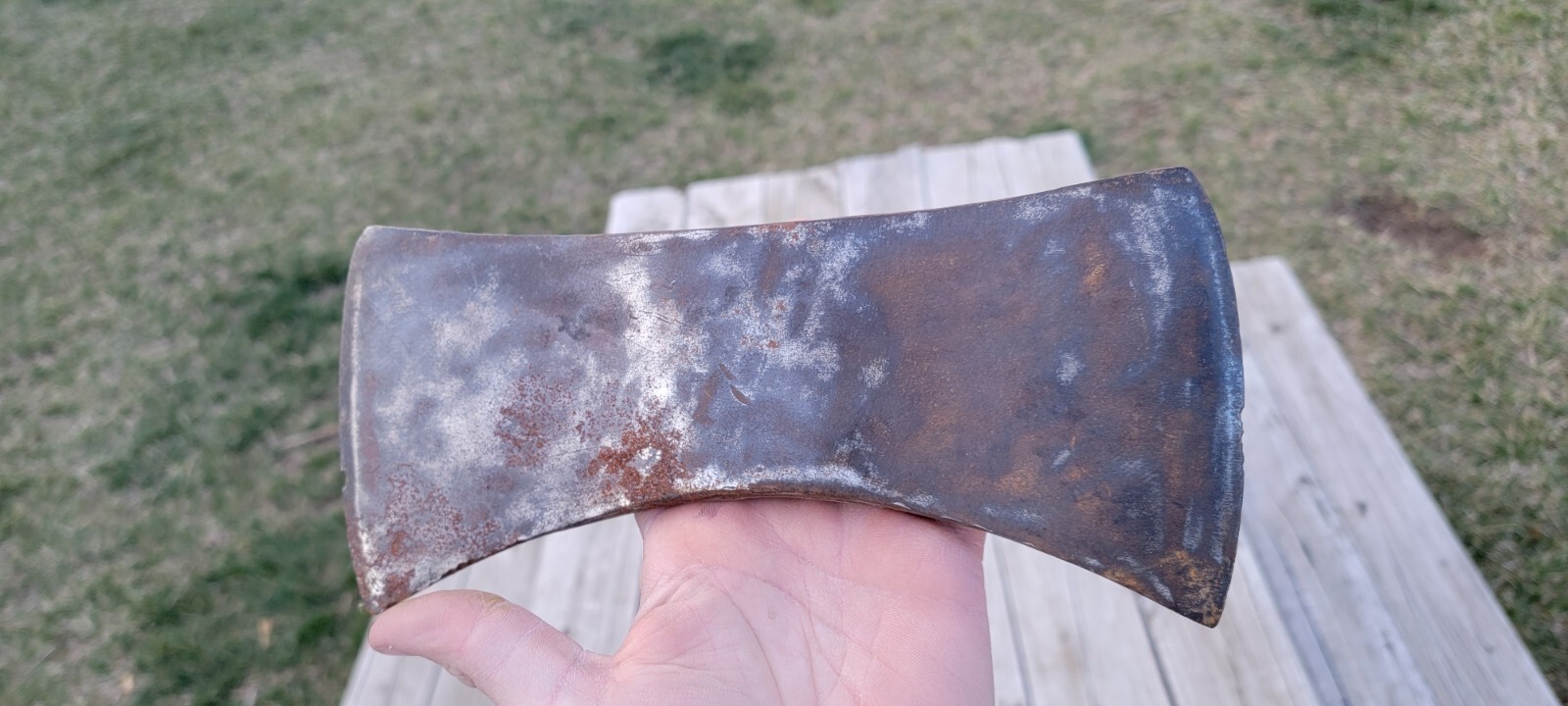 Vintage Antique Double Bit Axe Head 10 Inch 3 Pound 11 Oz Flared Bit No ...