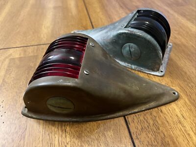 Pair Of Vintage Perko Bronze Boat Lights | eBay