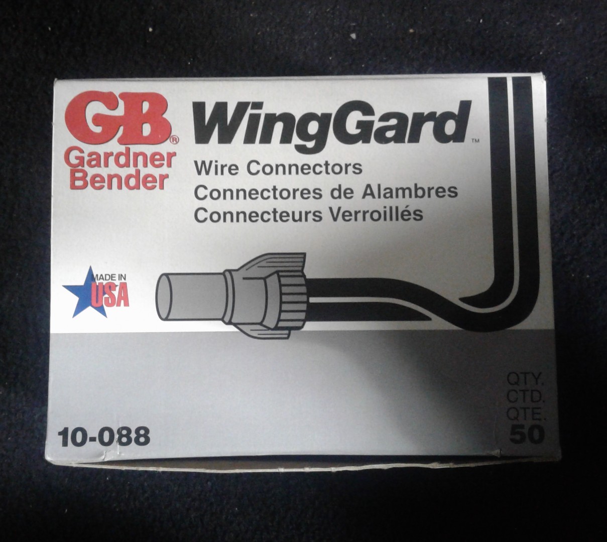 GB Gardner Bender WingGard Wire Connectors. 50 Pack. Gray 10-088 | eBay