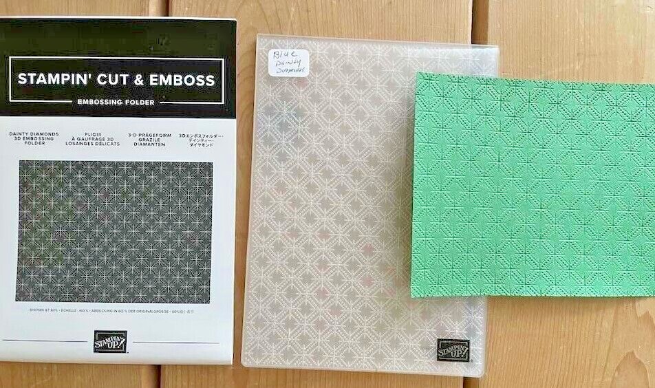 Stampin Up 3D Dynamic EMBOSS FOLDERS Cable KNIT TILE MAGNOLIA BASKET ...