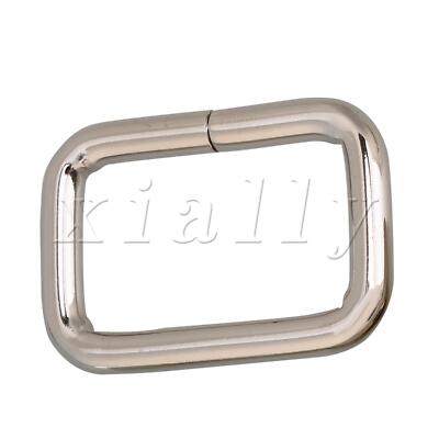 20PCS 2.5cm Assorted Rectangle Ring Webbing Belts Buckle for Belt Bags ...