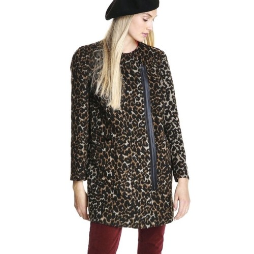 Joe Fresh Full Zip Winter Jacket in Leopard Size Large | eBay