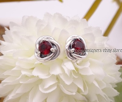 NEW Pandora Birthstone Eternal Circle January Red Earrings 292334C06 ...