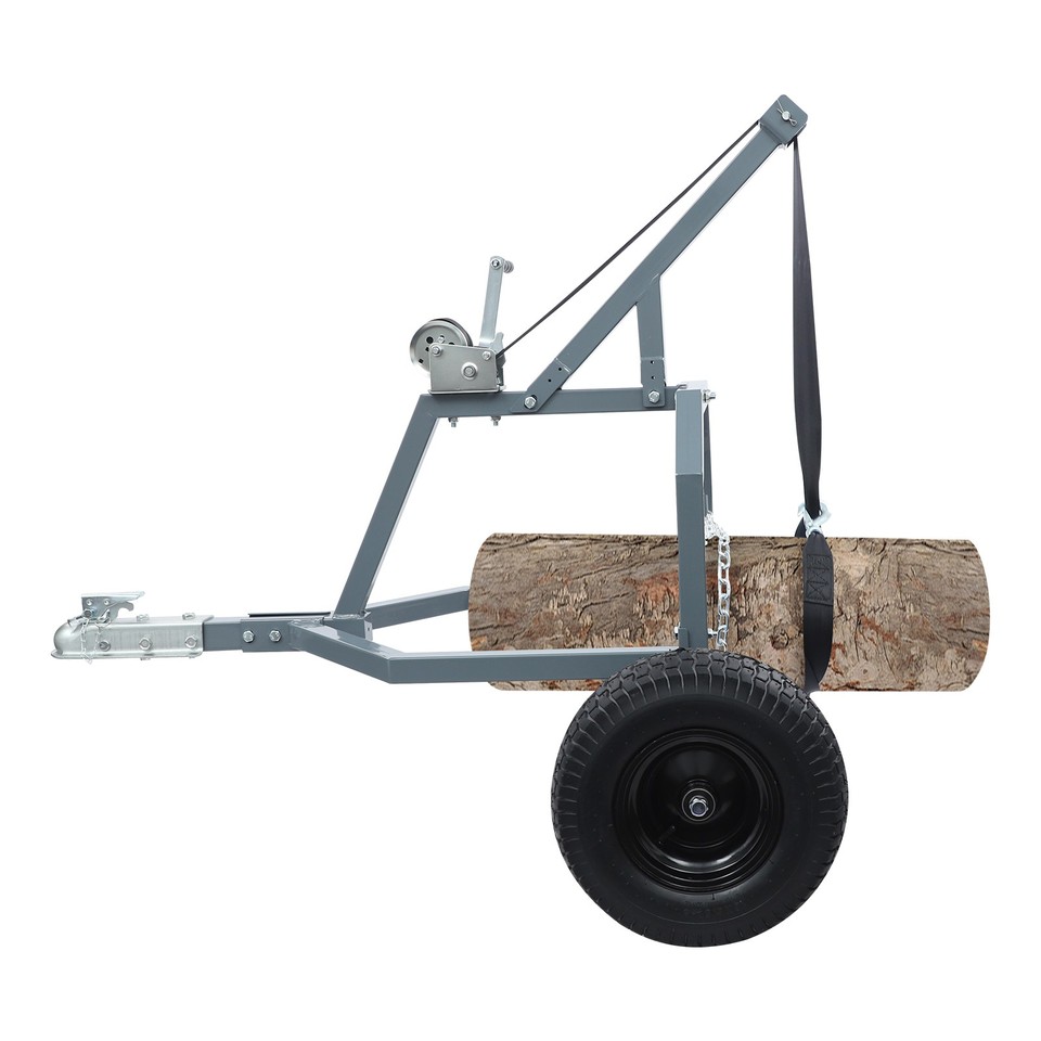 ATV Log Skidding Arch 1600lbs, 2 Wheel, Log Holder for Wood Transport ...