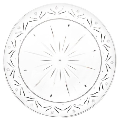 10" Dinner Plastic Plates Clear Fancy Party Disposable Transparent ...