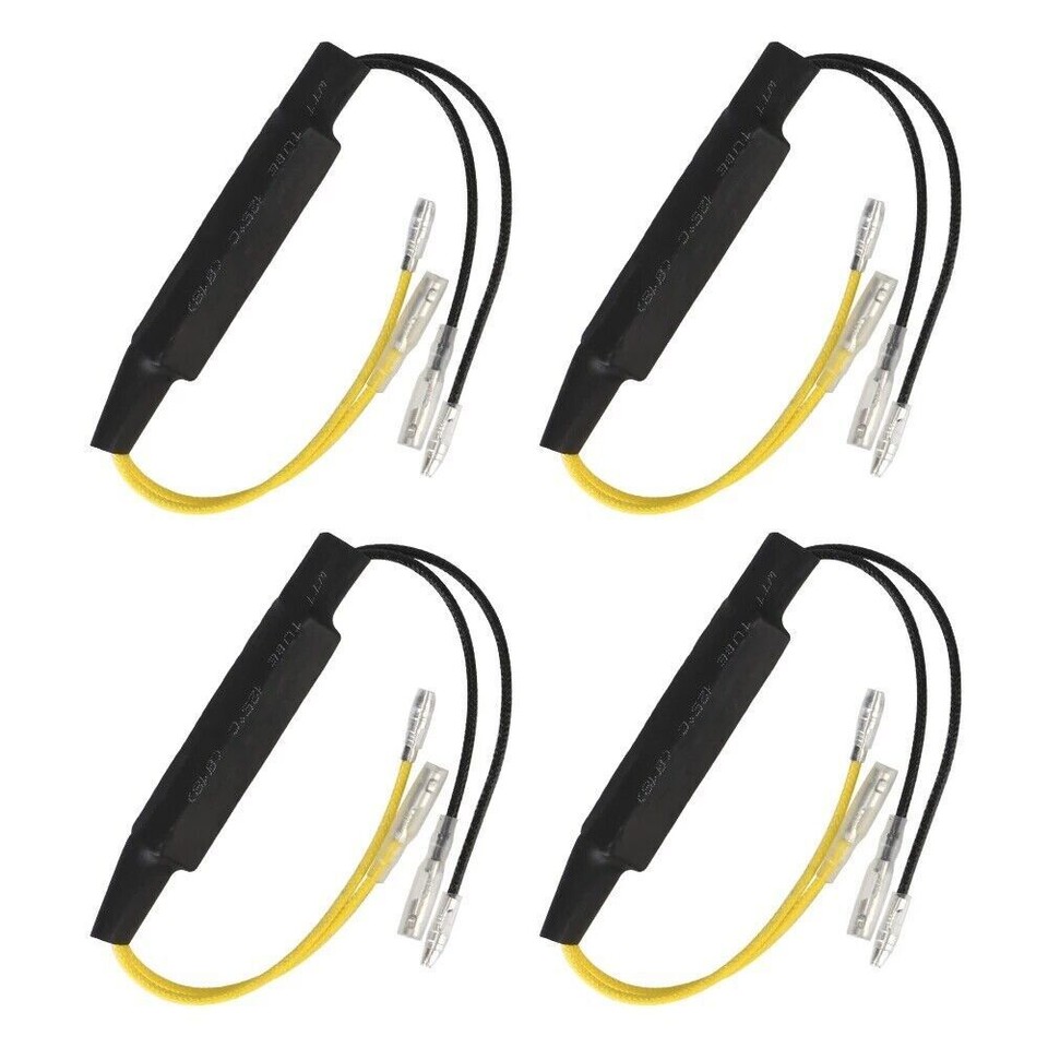4x Motorcycle Turn Signal Indicator LED Load Resistors Flash Blinker ...