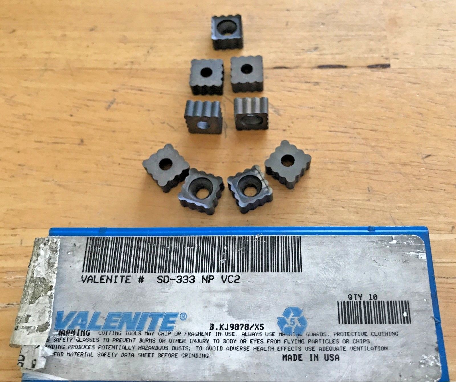 VALENITE Carbide Inserts - SD-333 NP VC2 - Qty. 9 NEW | eBay