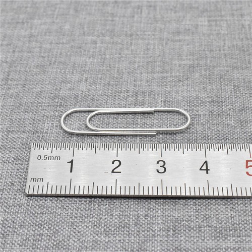 6pcs of 925 Sterling Silver Paper Clips w/ Rhodium Plated for Journal ...
