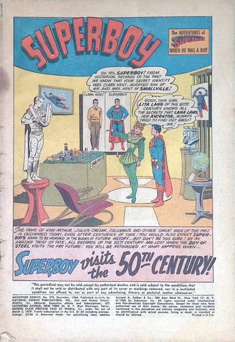 Adventure Comics #279 - Debut of White Kryptonite - Coverless Early ...