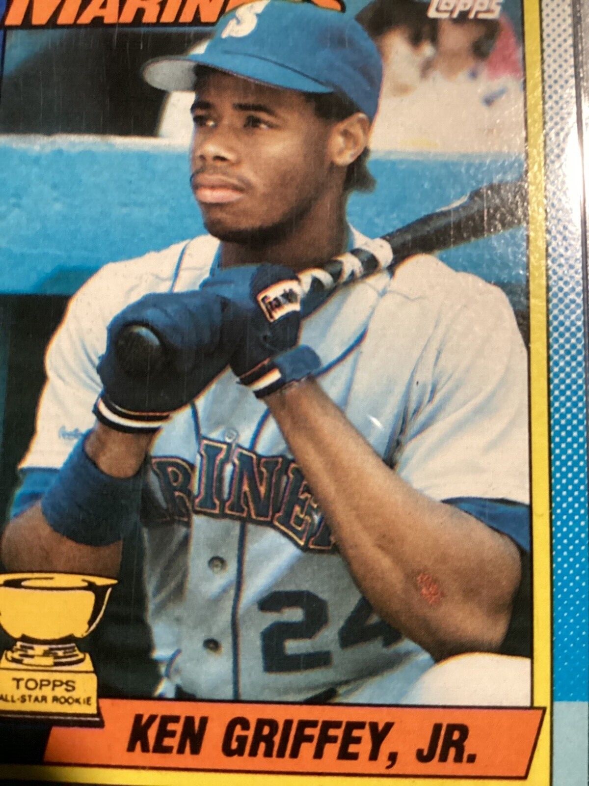 1990 Topps ERROR CARD (Bloody Scar) PSA 8 NM-MT Ken Griffey Jr. #336 | eBay