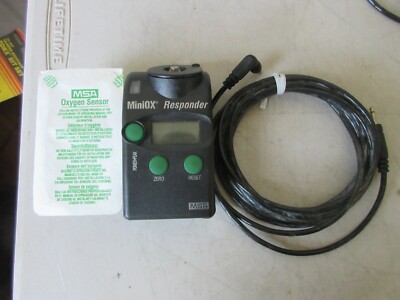 MSA MINIOX REPSPONDER + CABLE + OXYGEN SENSOR POWERS UP | eBay