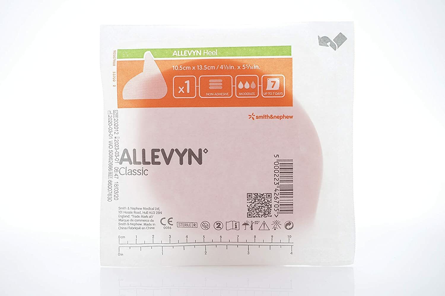 *30-Pieces* Allevyn Heel Foam Dressing 4.125" x 5.3125" Cup Style ...