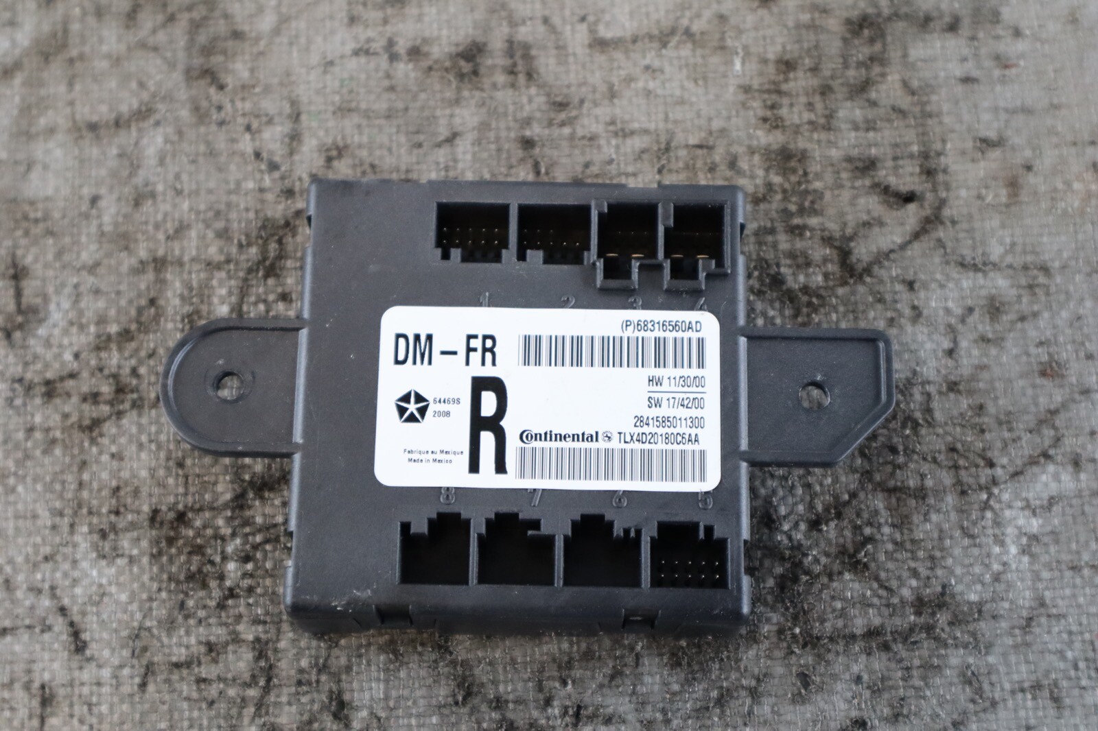 2018 JEEP GRAND CHEROKEE TRACKHAWK 6.2L OEM RH DOOR MODULE 68316560AD ...