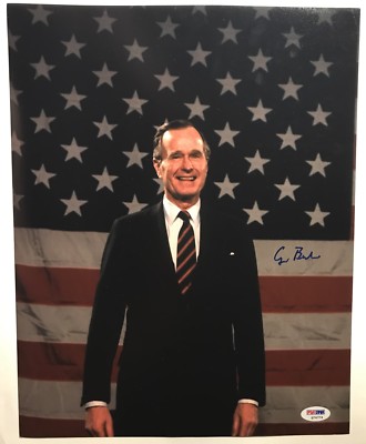 UNITED STATES!!! George H. W. Bush 41st PRESIDENT Signed 11x14 Photo #1 ...