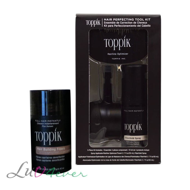 Toppik Hair Perfecting Tool Kit with Toppik Hair Building Fibers 12g ...