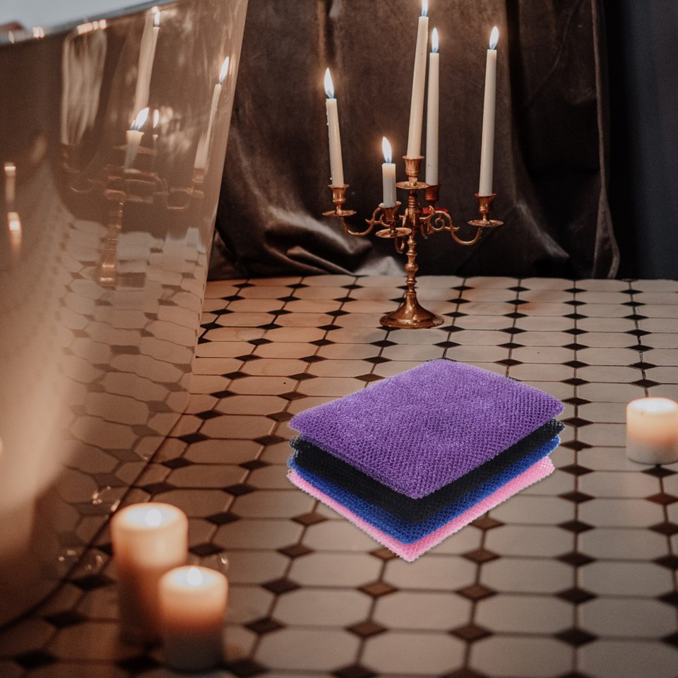 4Pcs African Exfoliating Wash Net for Deep Cleaning Bath Skin Brush ...