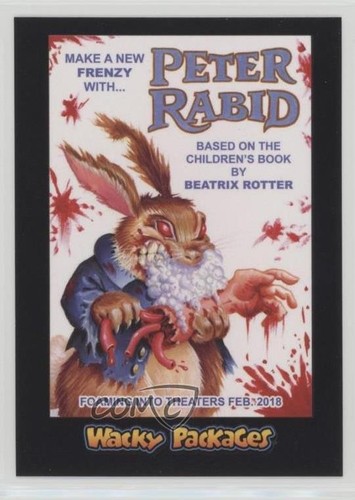 2018 Wacky Packages Go to the Movies Animated Film Stickers Peter Rabid ...