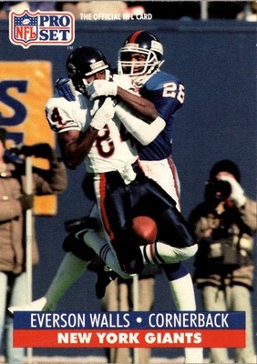 1991 Proset Everson Walls #171 New York Giants Football Card | eBay