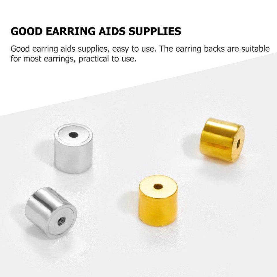 Titanium Locking Earring Backs Replacement for Stud Earrings | eBay ...