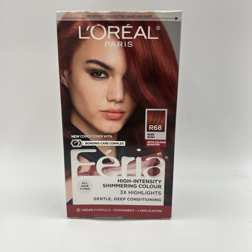 L'OREAL Feria High Intensity Shimmering Colour #68 Ruby Rush 5 Pack | eBay