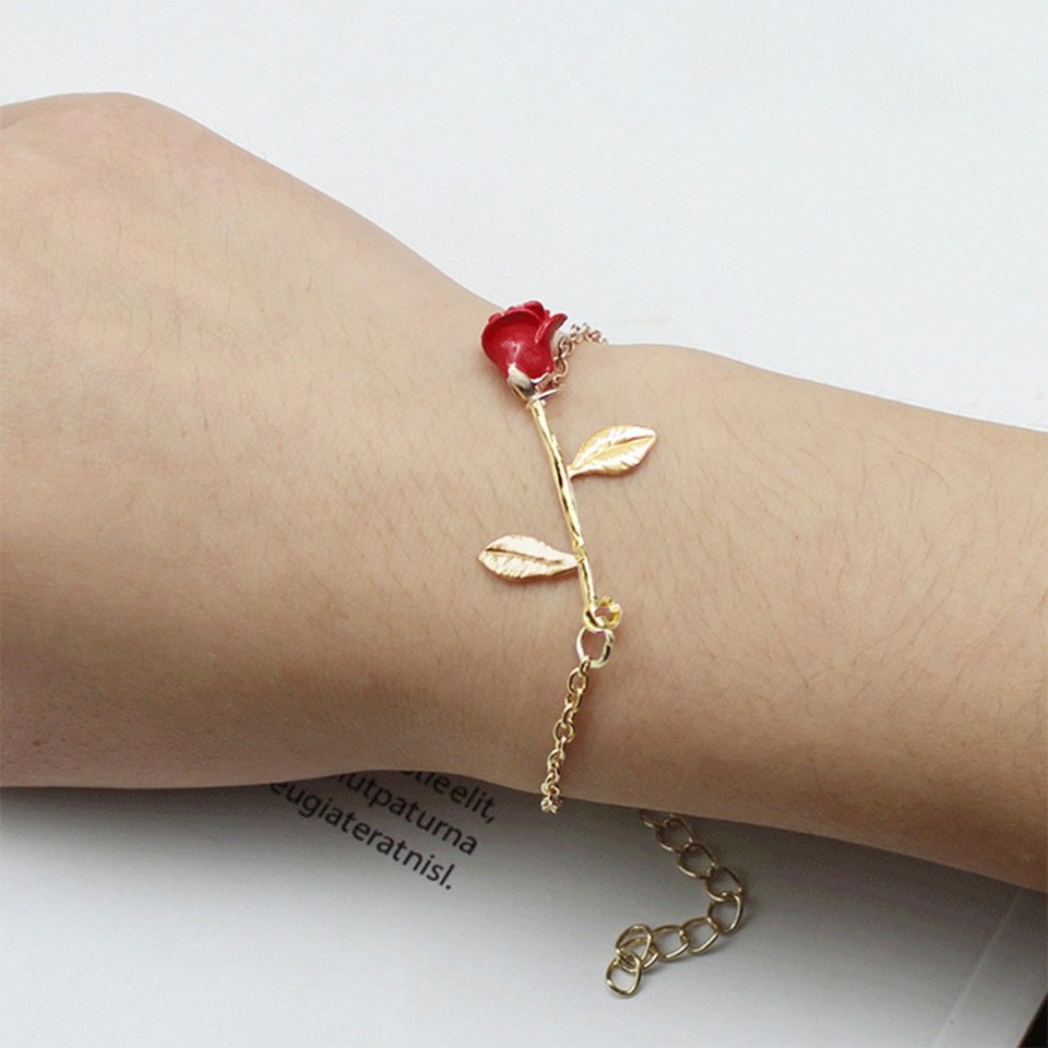 3 Pack Adjustable Bracelets for Women Rose Arm Bangle Stainless Steel ...