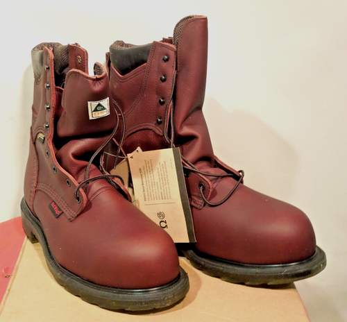 New Red Wing Men's Leather 2412 Steel Toe Boots w Gore-tex US SZ 12 EEE ...