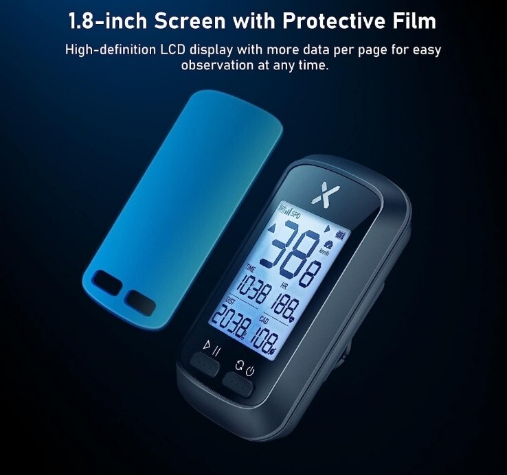 XOSS G+ GPS Bike Computer Set Include Vortex Speed Cadence Sensor and ...