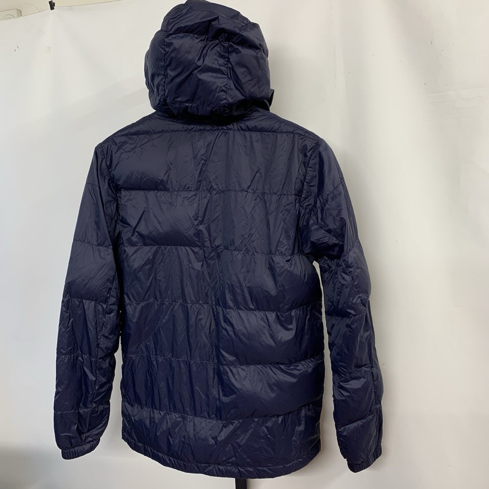 Eddie Bauer Mens S Navy EB650 Down Hooded Jacket Softshell Lightweight ...