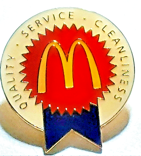 McDonald's Restaurant "QUALITY SERVICE CLEANLINESS" Lapel Pin | eBay