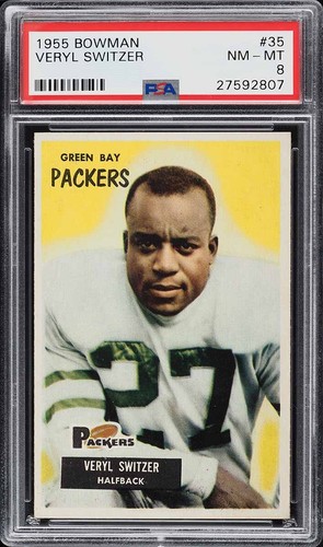1955 Bowman FB Card # 35 Veryl Switzer Green Bay Packers PSA 8 NM-MT | eBay
