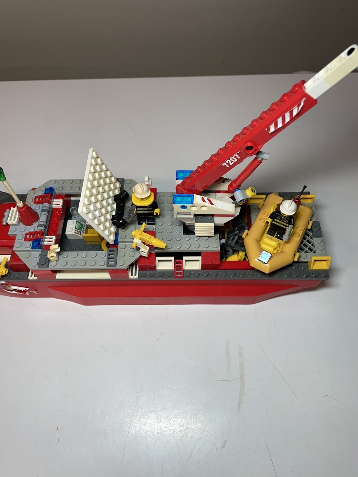 LEGO City Fire Boat Ship Firefighter 7207 Incomplete View Photos ...