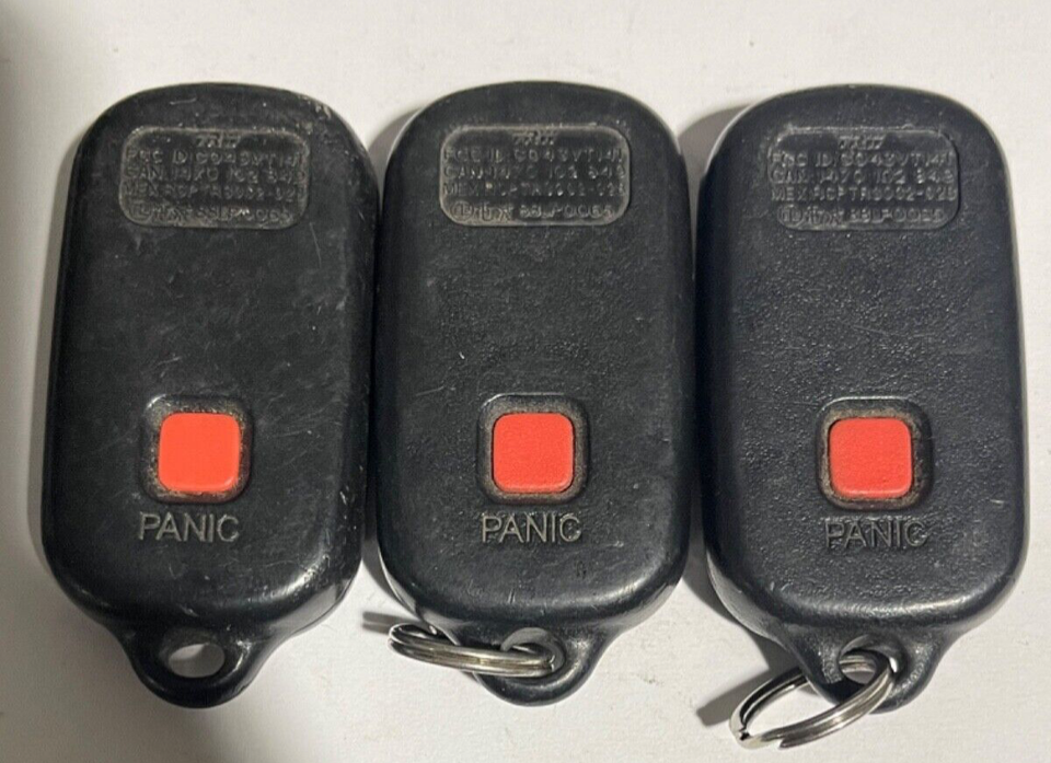 Toyota Smart Keyfobs 3 Buttons Lot of 3 OEM GQ43VT14T | eBay