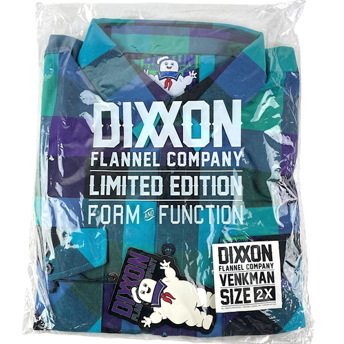 Dixxon Flannel "Venkman" Men's 2XL Ghostbusters Uniform Series Plaid ...