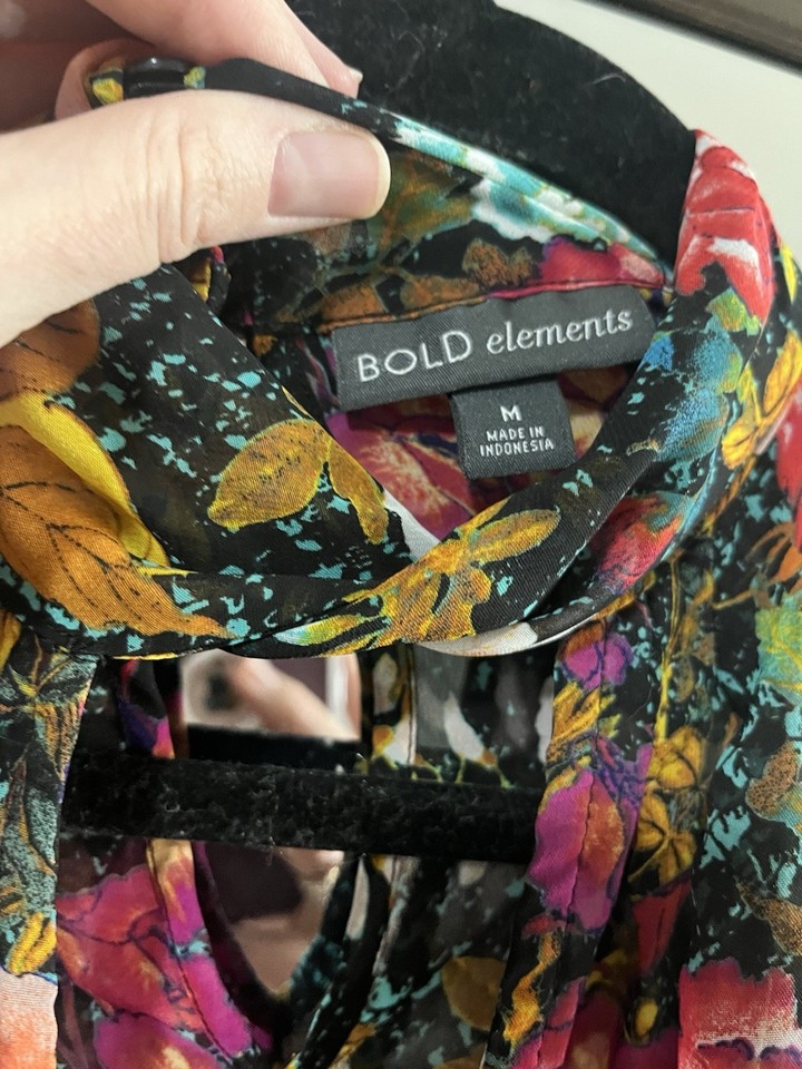 Bold Elements floral blouse | eBay UK