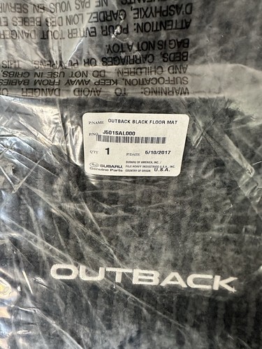 2015- 2019 Subaru Outback Factory Floor Mats Carpet OEM Black ...