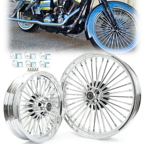 21x3.5 16x3.5 Front Rear Fat Spoke Tubeless Wheels Rims for Harley ...
